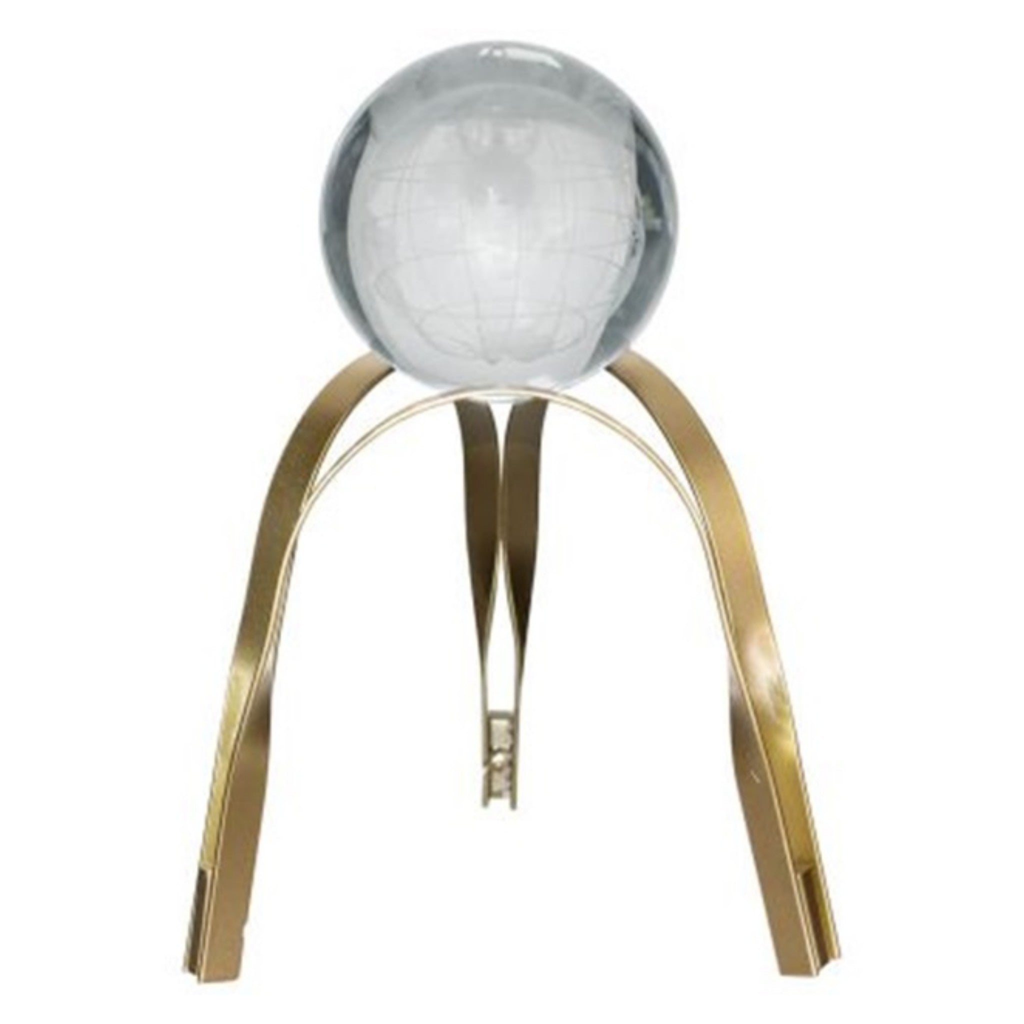 Ball Decor on Gold Stand 8X8CM Globe Design – Inspire Lifestyle